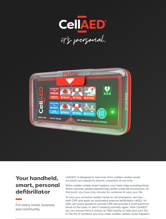 CellAED Personal Defibrillator | Cardiac X